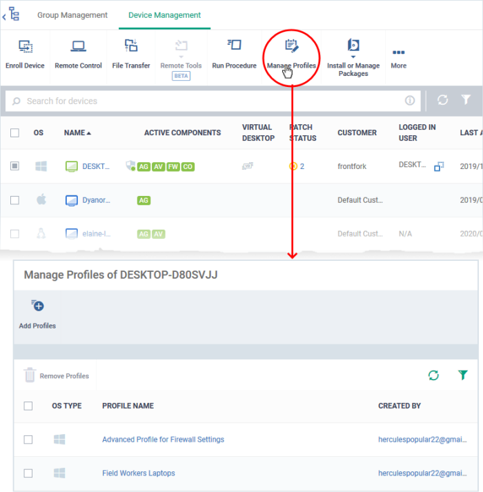 Assign Configuration Profiles To Selected Devices Endpoint Manager